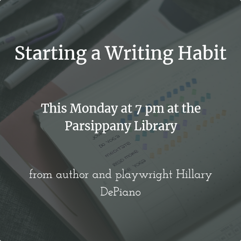 Writing Workshop: Starting a Writing Habit this Monday, September 18th ...