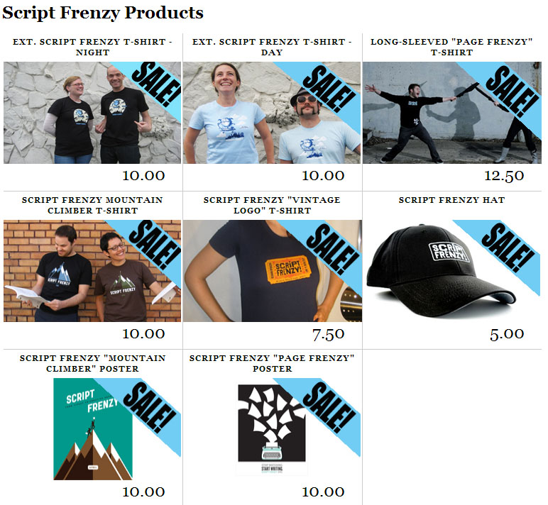 Why you should snag some of the super cheap Script Frenzy merchandise ...